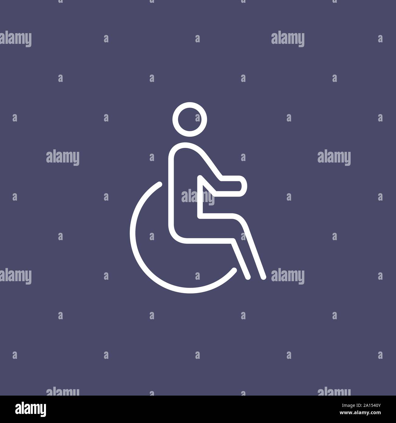 Disabled parking sign Stock Vector Images - Alamy