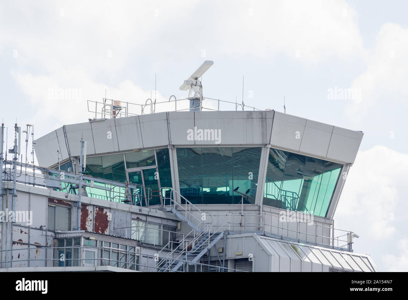 The control tower at Manchester airport it is the third busiest airport ...