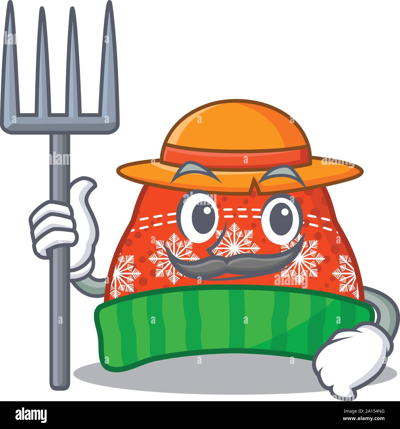 Farmer winter hat isolated in the character Stock Vector Image & Art ...