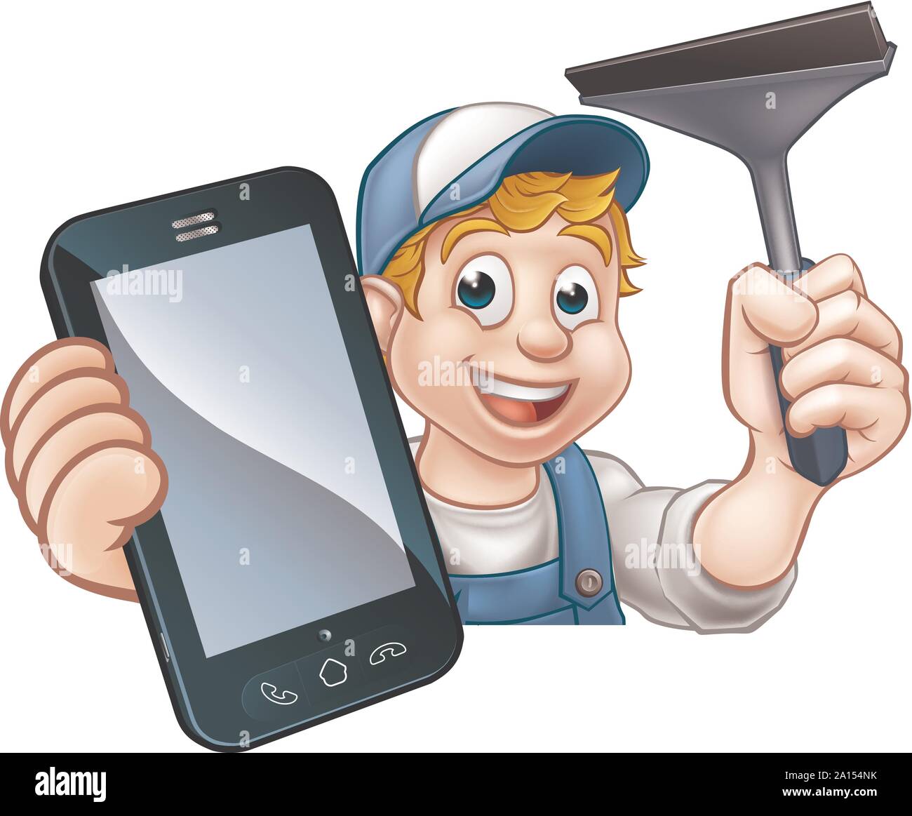 Window cleaning concept vector Stock Vector Images - Alamy