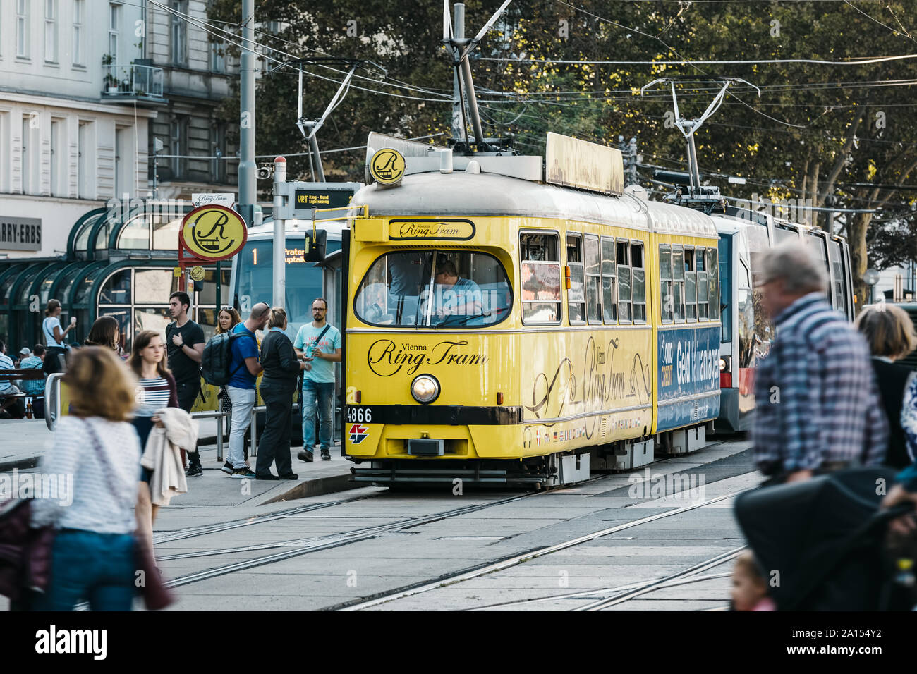 Old style tram hi-res stock photography and images - Alamy