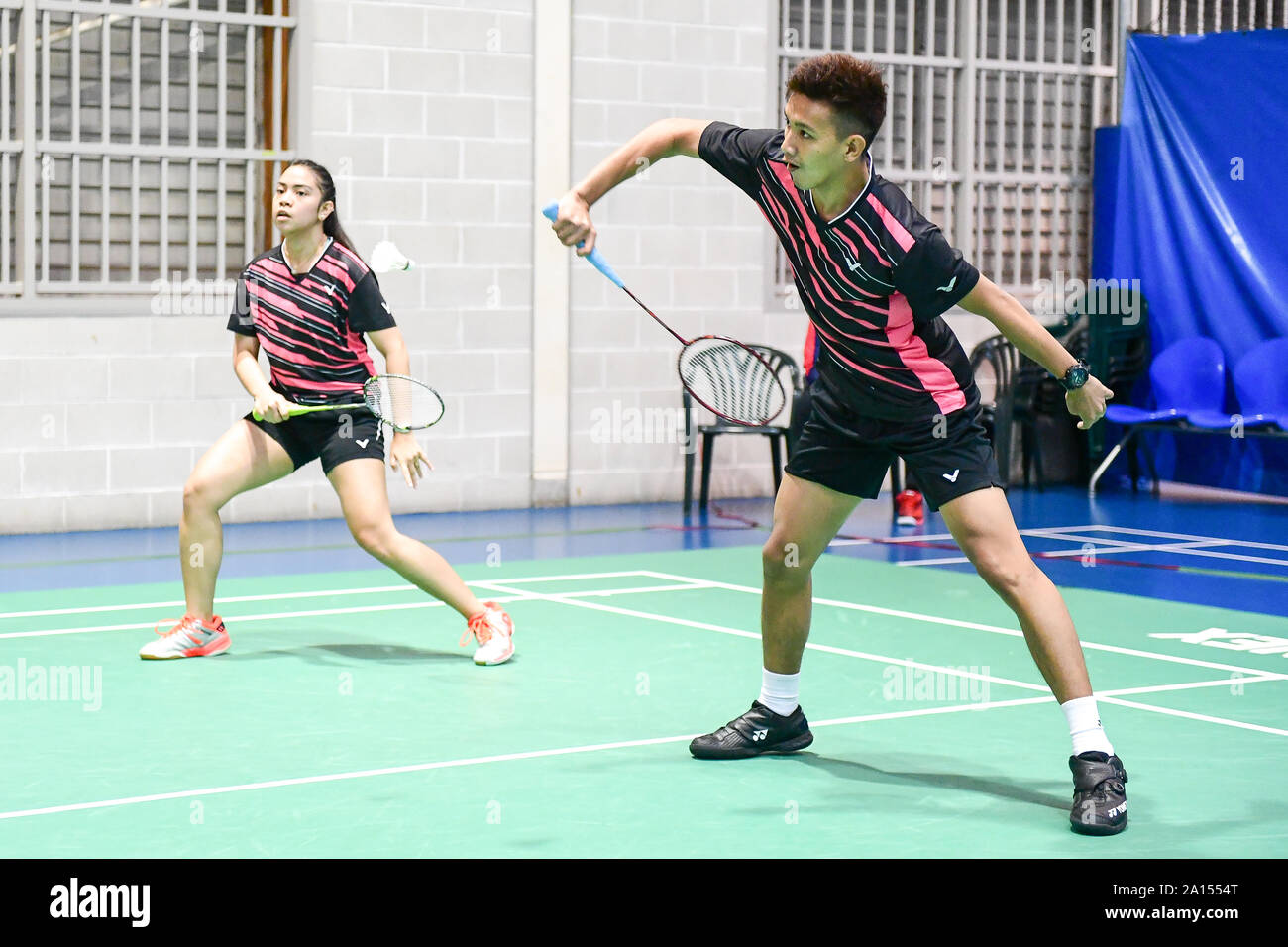 Alvin Morada and Alyssa Yasbel Leonardo (Philippines) seen in action ...