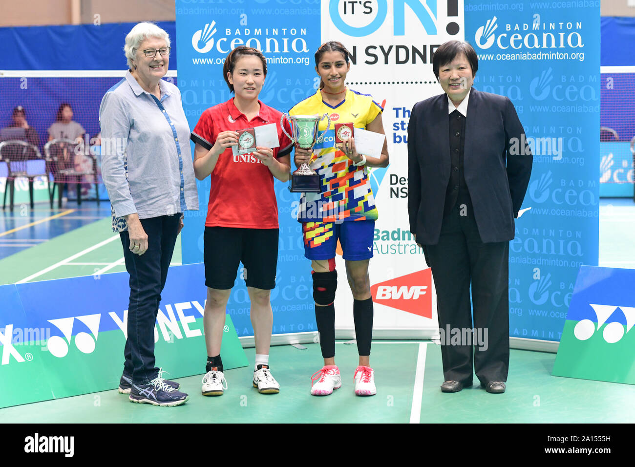 Kisona Selvaduray (Malaysia) seen during the Women's Single medal ...