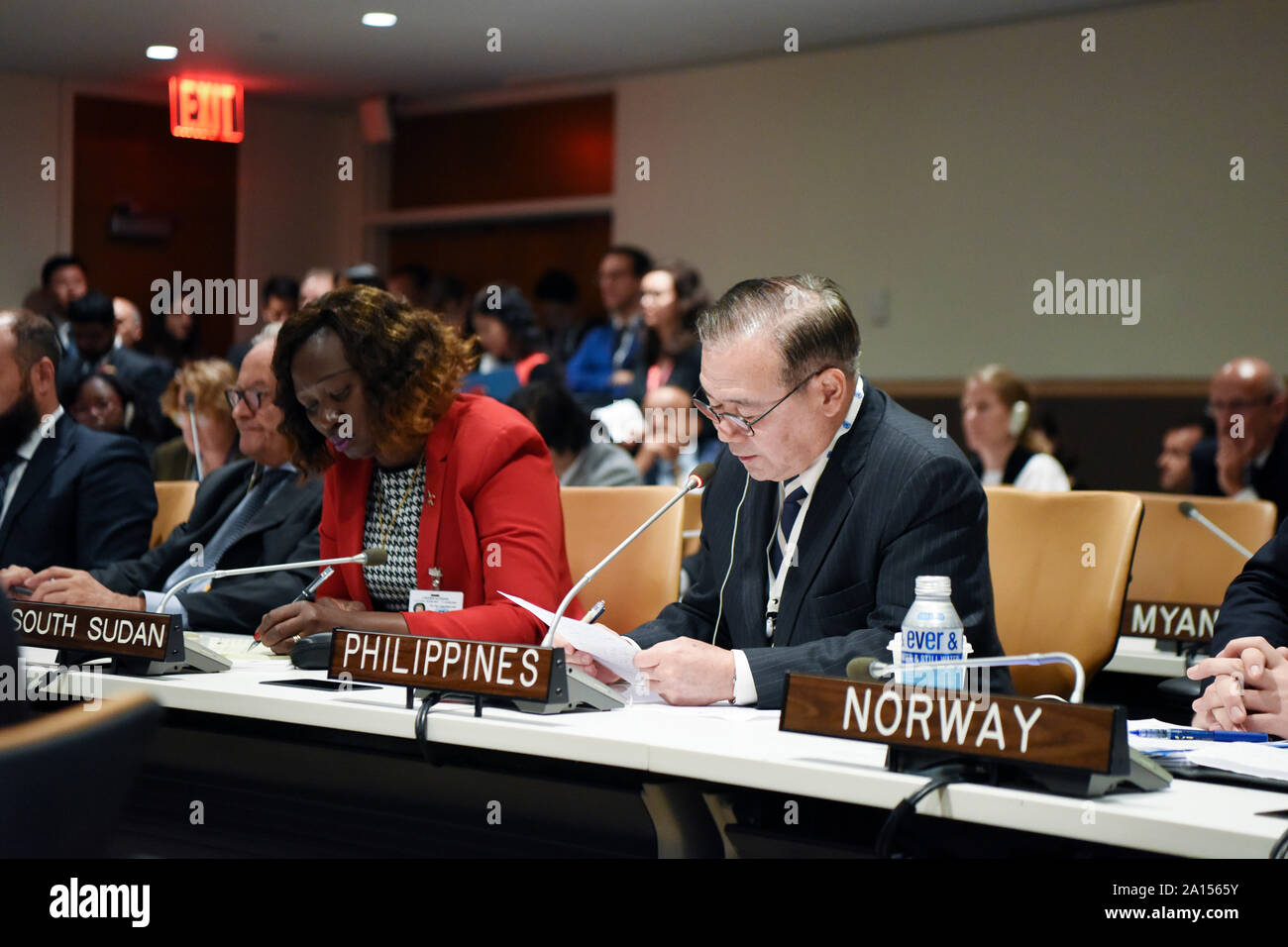 United Nations. 23rd Sep, 2019. Philippine Foreign Secretary Teodoro ...