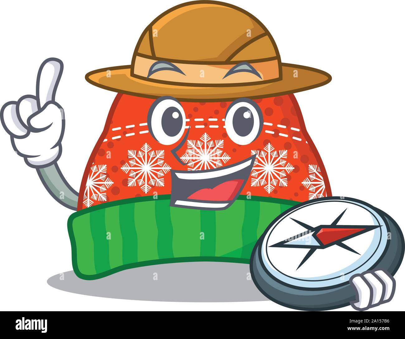 Explorer winter hat in a cartoon bag Stock Vector Image & Art - Alamy
