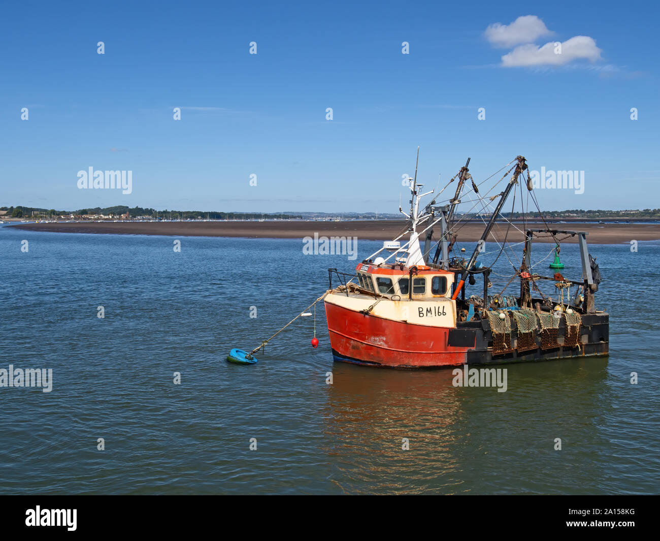 EXMOUTH, DEVON, UK - SEPTEMBER 20, 2019: Commercial fishing vessel ...