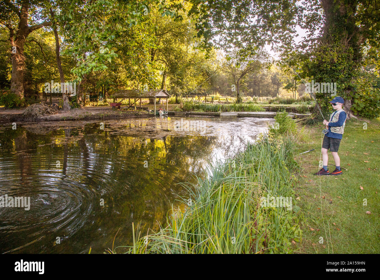 Avington Trout Fishery, Winchester, Hampshire, England, United Kingdom ...