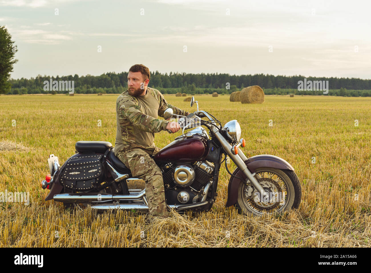 Biker Riding Motorcycle Low Angle High Resolution Stock Photography and ...