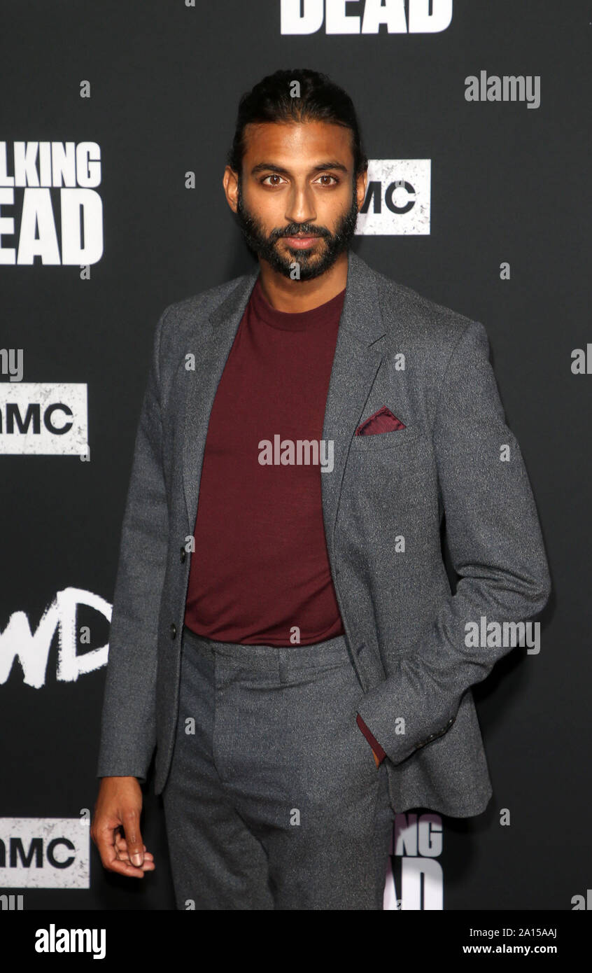 Hollywood, Ca. 23rd Sep, 2019. Avi Nash, at The Walking Dead Season 10 ...
