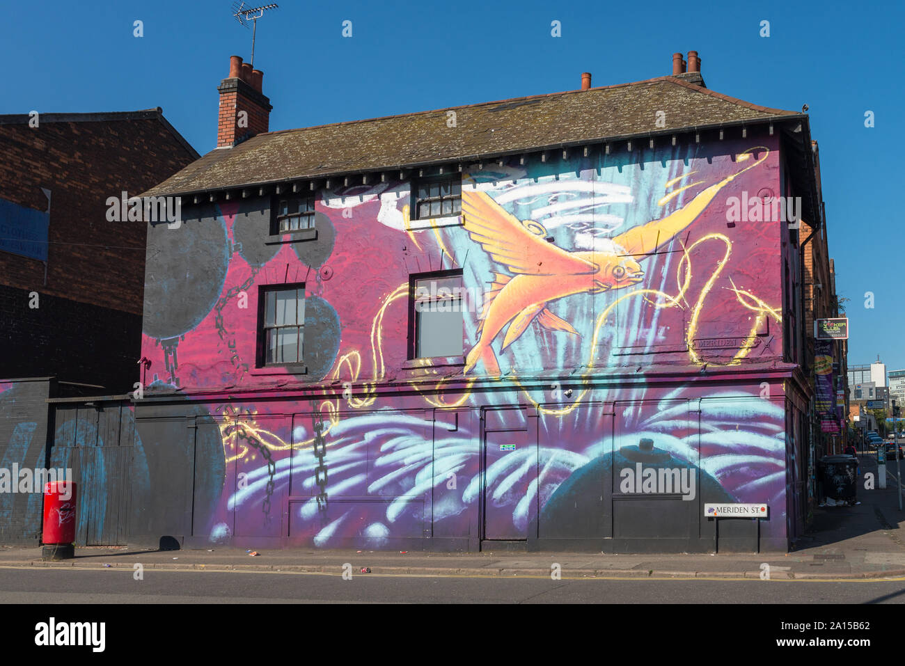 Old derelict victorian building in Allison Street, Digbeth, Birmingham ...