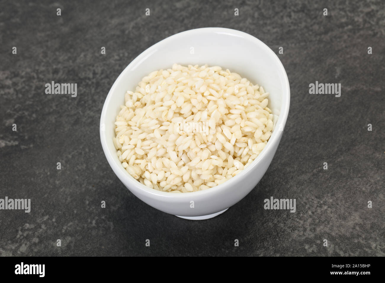Raw Arborio rice for Italian risotto Stock Photo - Alamy