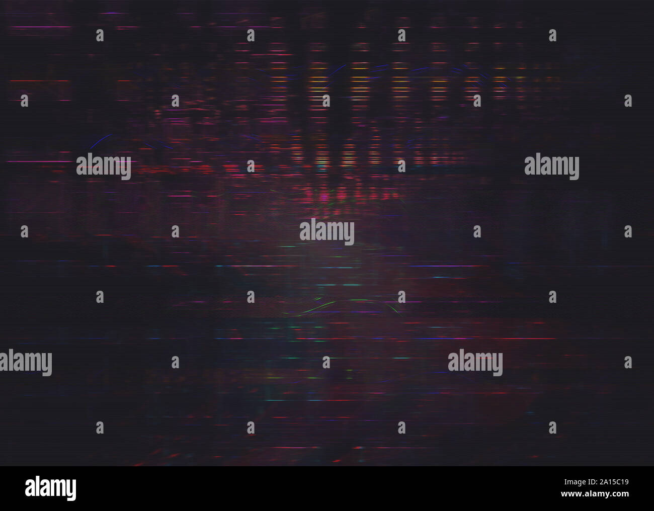 Grunge glitchy texture with tv screens as abstract background Stock ...