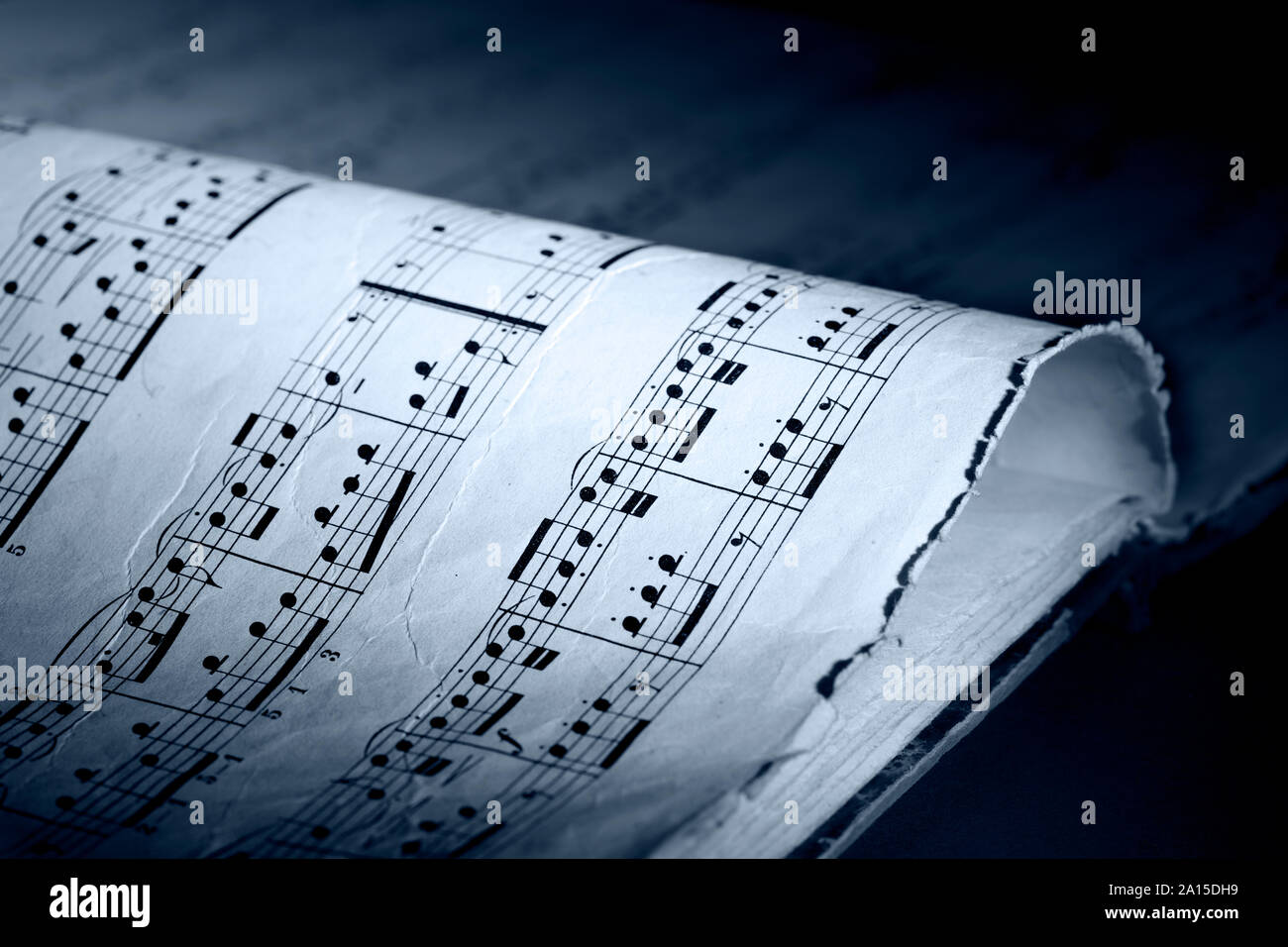 Vintage music book Stock Photo - Alamy
