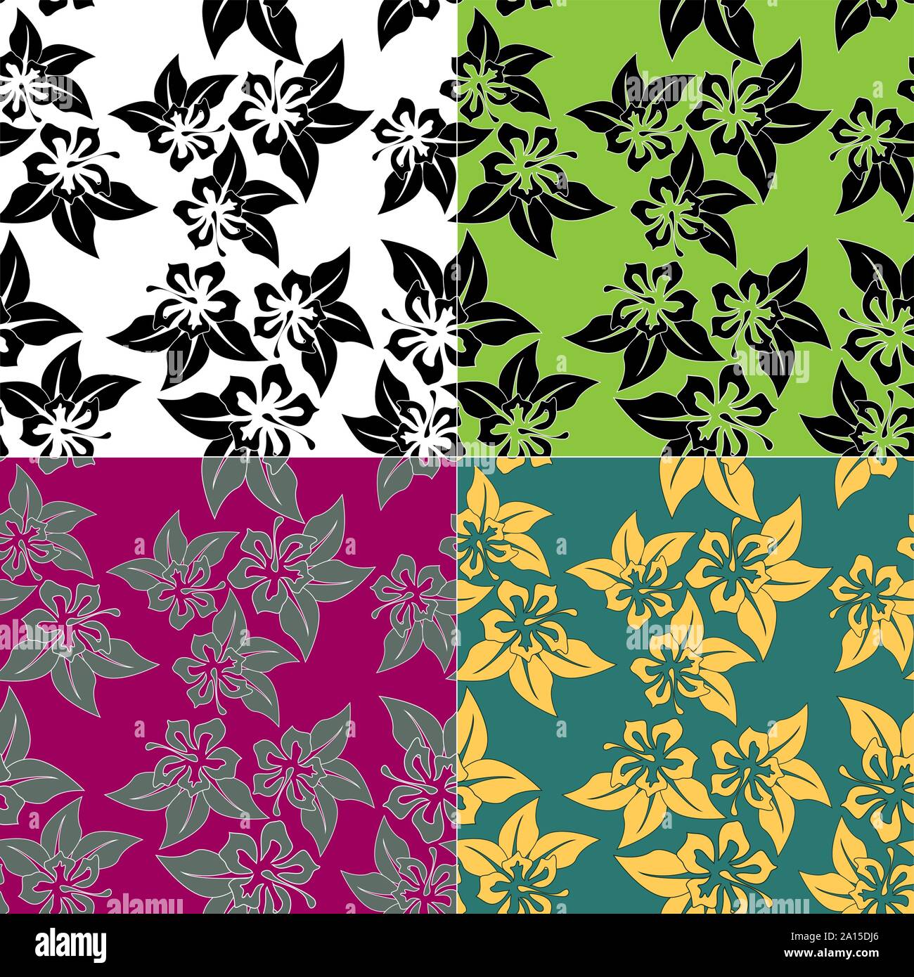 Modern abstract black seamless pattern on white backdrop. Abstract ...