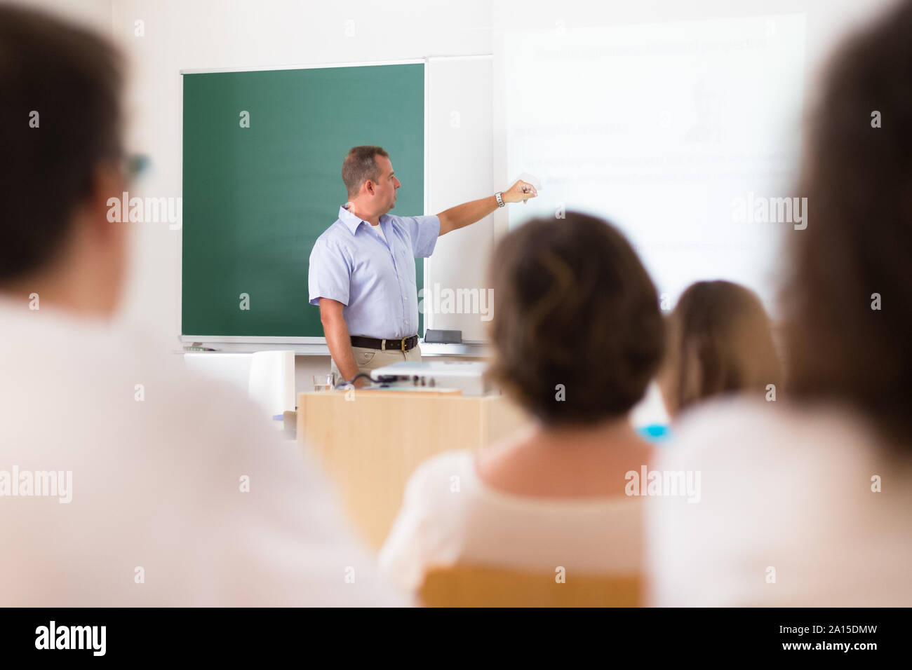 Lecturer at university Stock Photo - Alamy