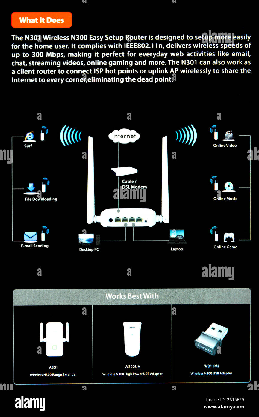 Network server - Router Stock Photo - Alamy