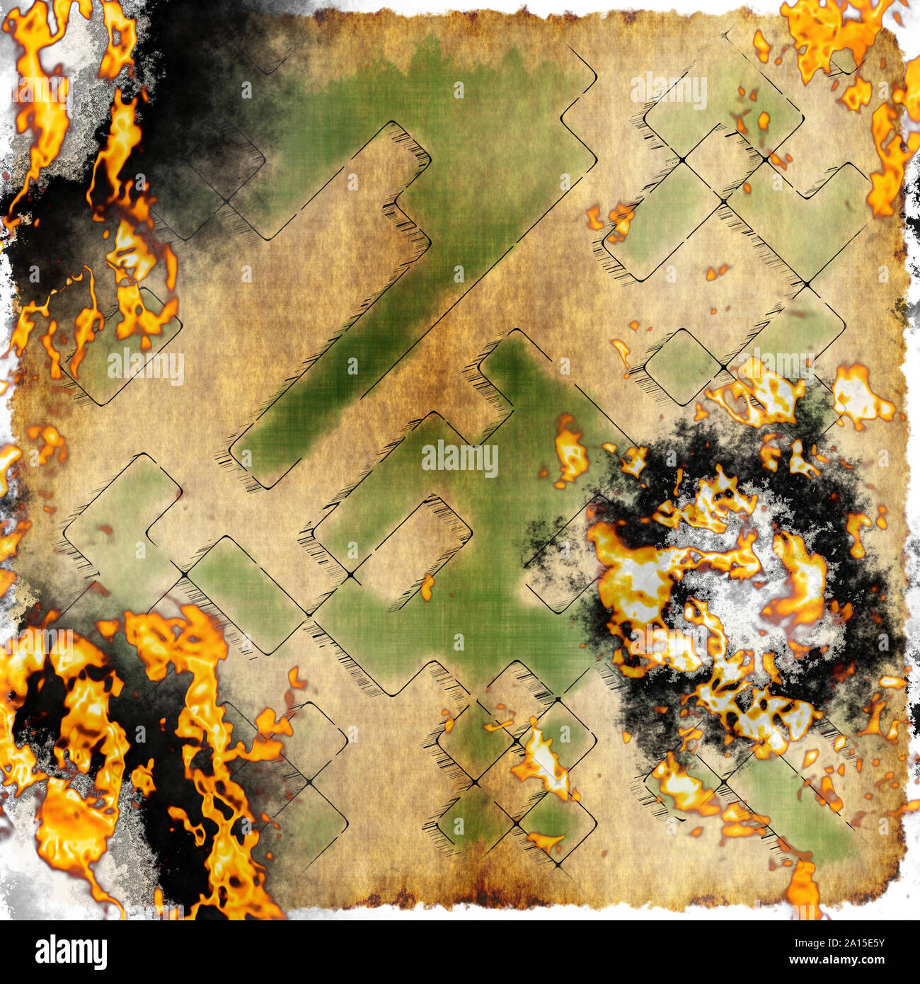 Grunge background of old burning paper texture Stock Photo - Alamy