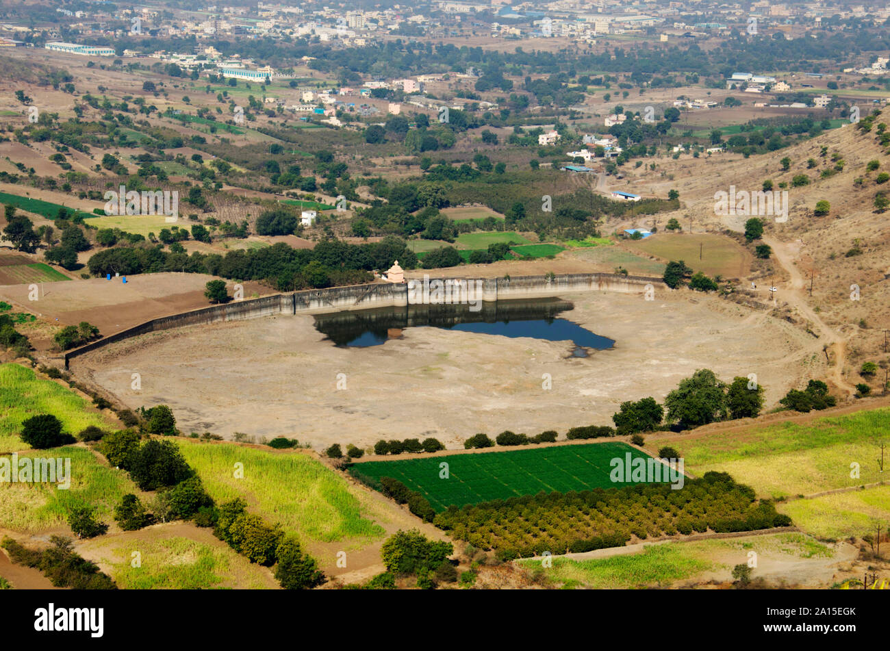 Scenic view of Mastani Talav or Lake at Dive Ghat, Maharashtra, India ...