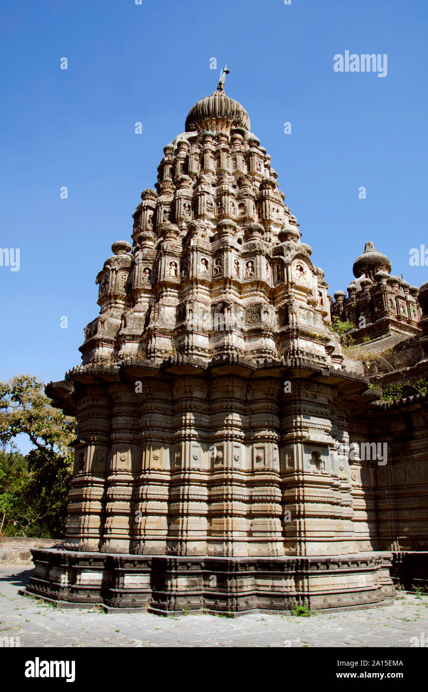 Beautifully carved Sangameshwar Temple at Saswad, Maharashtra, India ...