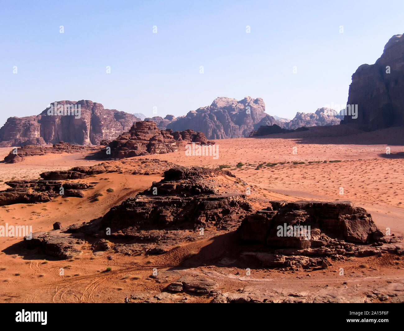 Mountains Jordan valley looking towards Israel from the Jordanian side ...