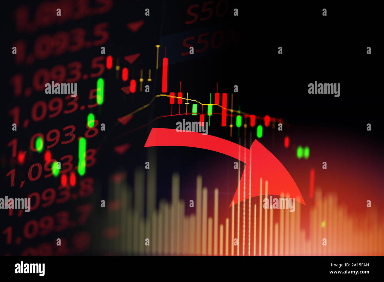 Stock market exchange loss trading graph analysis investment indicator ... Stock market exchange loss trading graph analysis investment indicator ...