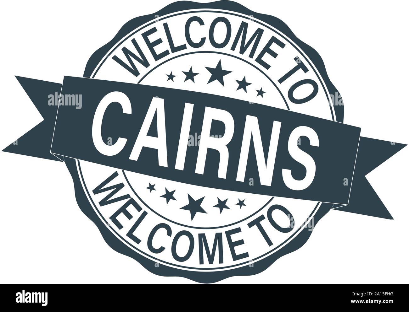 rubber stamp welcome to Cairns on white, vector illustration Stock ...