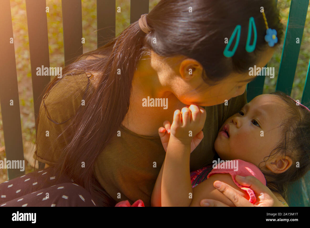 Mother hugging daughter crying hi-res stock photography and images - Alamy