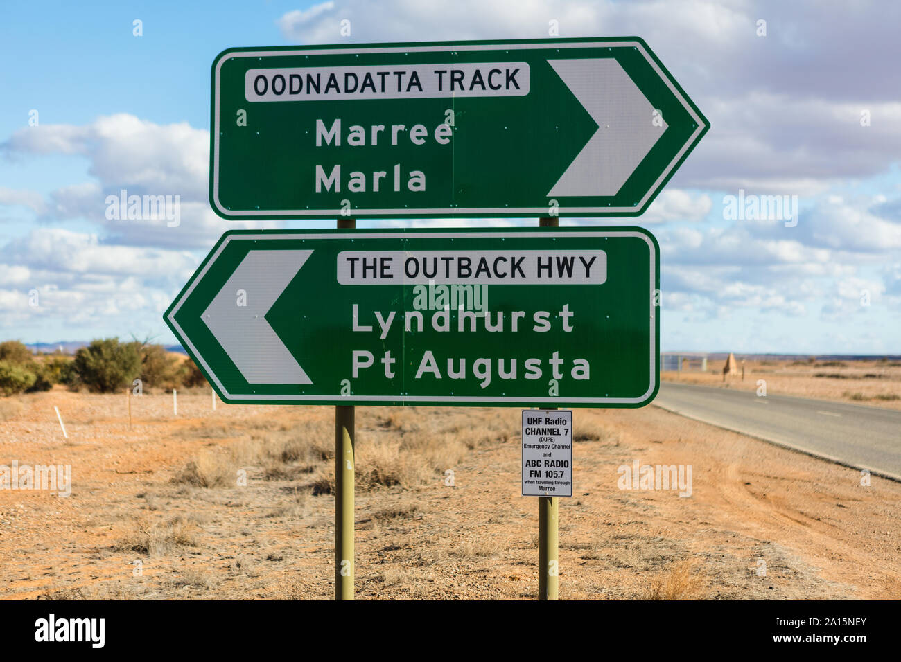 Outback road signs hi-res stock photography and images - Alamy