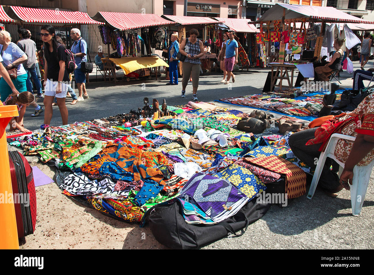 Rio de Janeiro / Brazil - 07 May 2016: The local market in Rio de ...