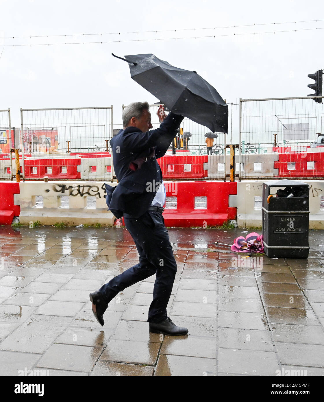 Windy weather and man hi-res stock photography and images - Alamy
