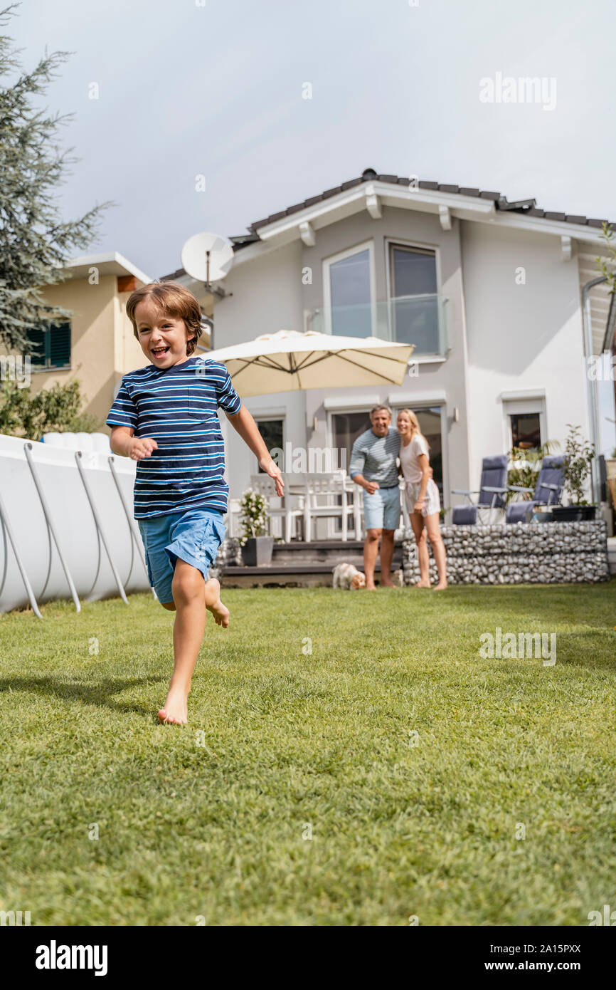 Boy running hi-res stock photography and images - Alamy
