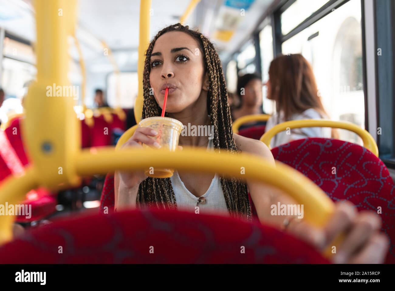 Woman driving bus hi-res stock photography and images - Alamy