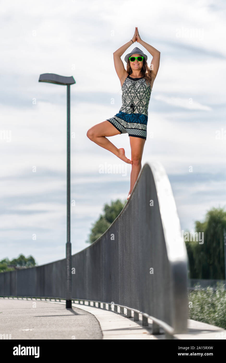Balancing bridge railing hi-res stock photography and images - Alamy