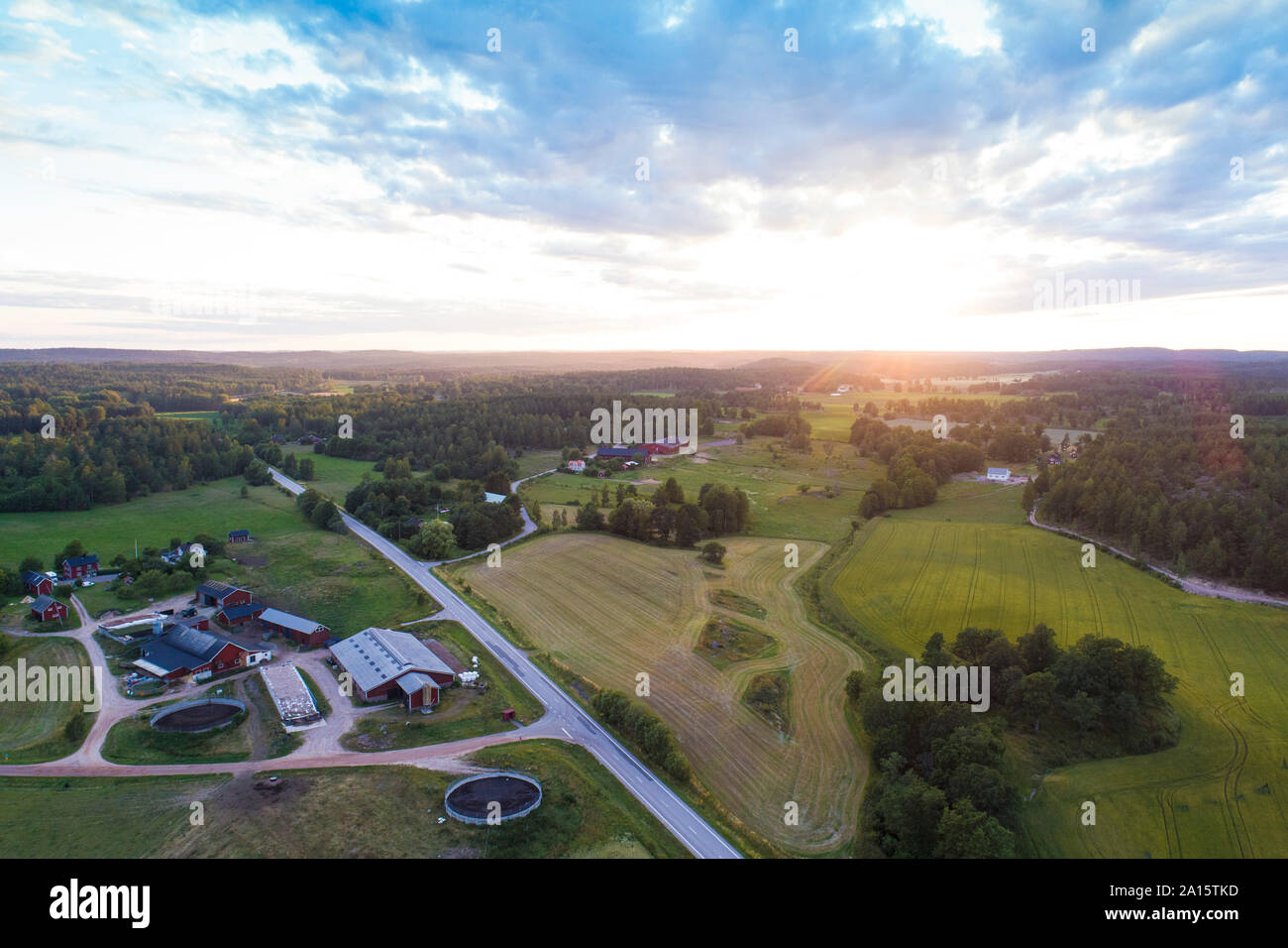 Aerial sweden fields hi-res stock photography and images - Alamy
