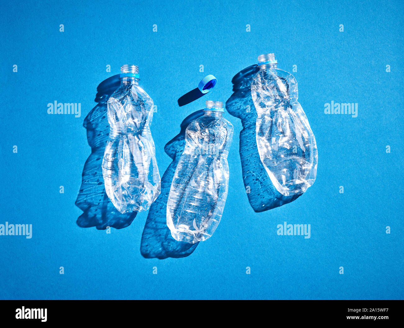 Squashed plastic bottles hi-res stock photography and images - Alamy