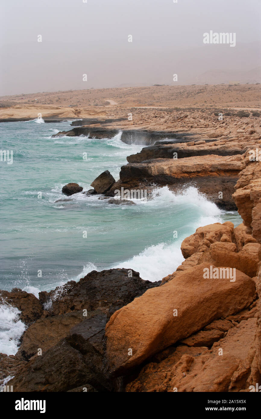 Coast near Sur, Gulf of Oman, Oman Stock Photo - Alamy