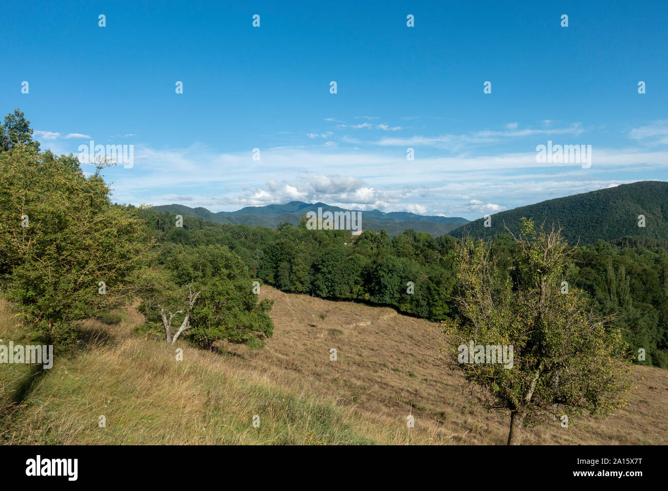Natural environment of the town of Ripoll in Girona, Spain Stock Photo ...