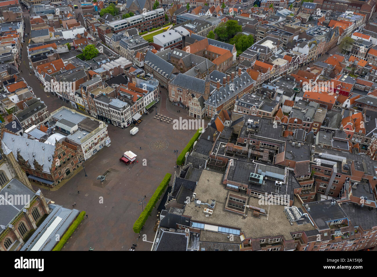 Aerial view of Haarlem cityscape Stock Photo - Alamy