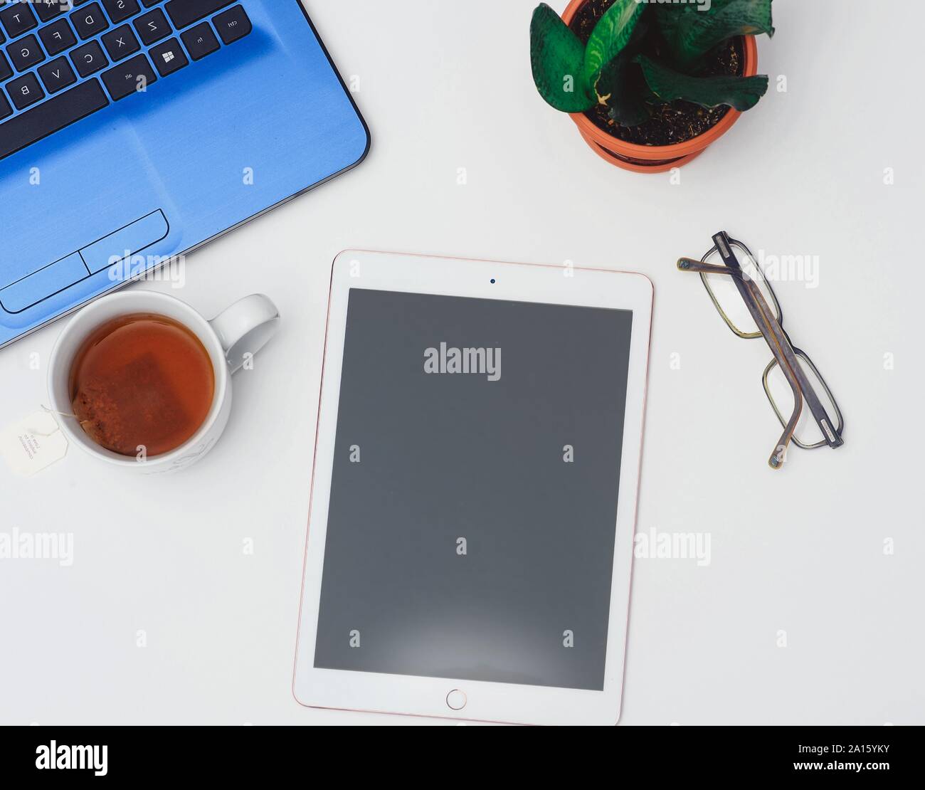 Office officework laptop notebook notes Smartphone documents book pen ...