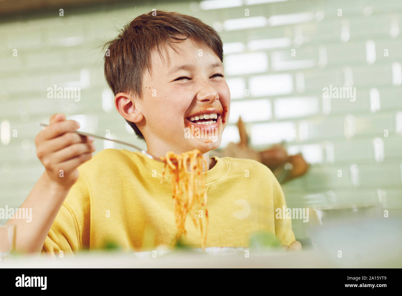 Messy boy hi-res stock photography and images - Alamy