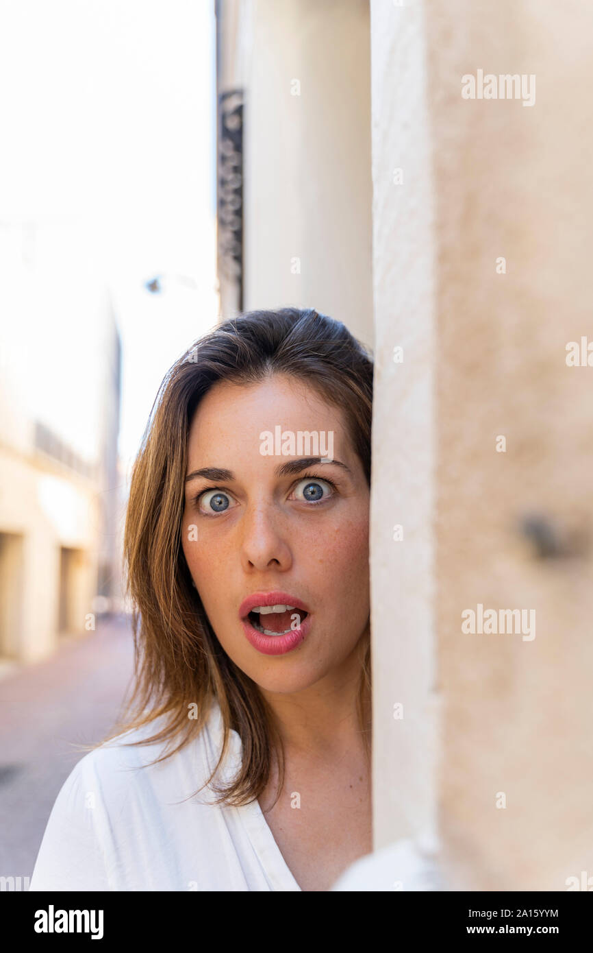 Woman with open mouth hi-res stock photography and images - Alamy