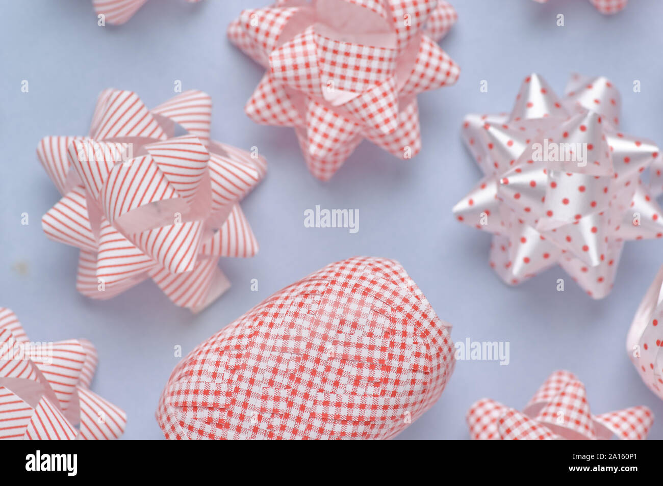 The pastel color ribbon and bows Stock Photo - Alamy