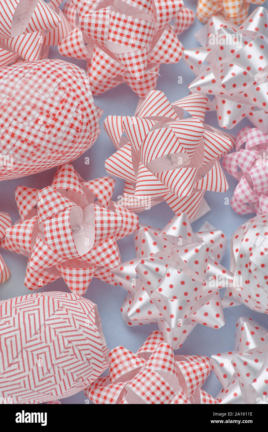 The pastel color ribbon and bows Stock Photo - Alamy