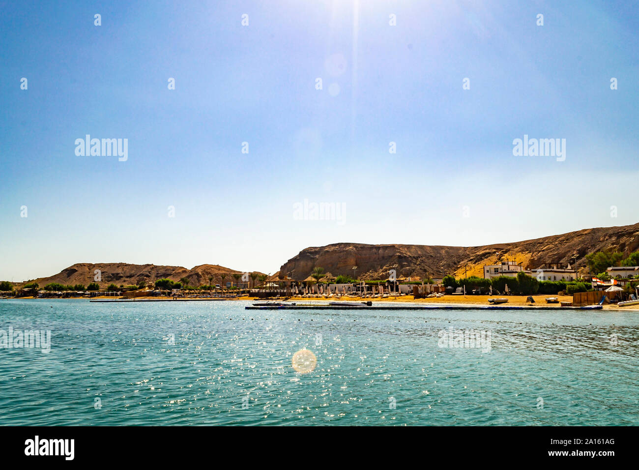 View of Sharm-el-Sheikh, Egypt from the sea, Naama Bay Stock Photo - Alamy