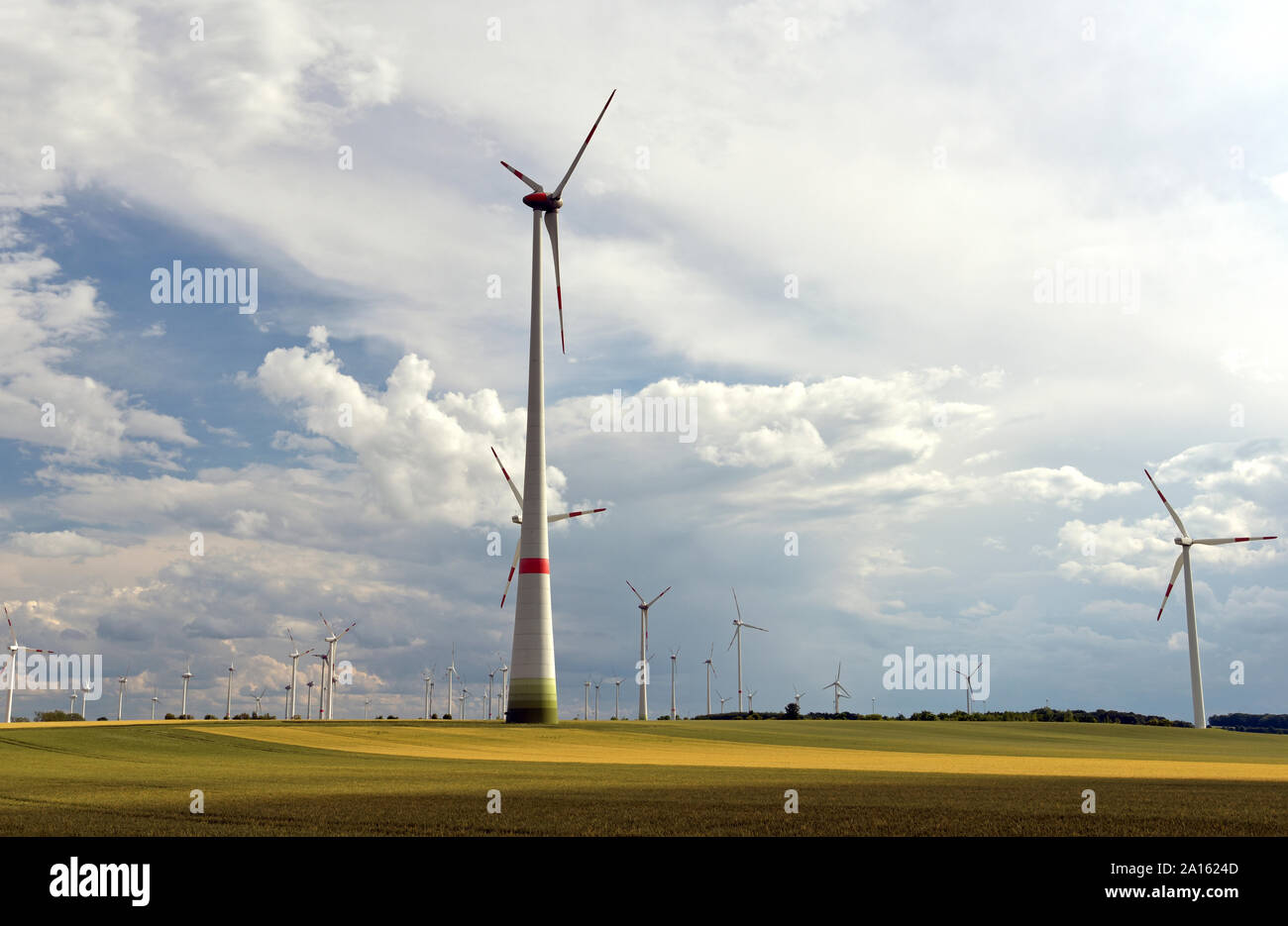 Onshore wind park, Germany Stock Photo - Alamy