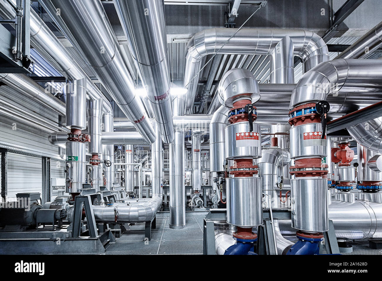 District heating pipework hi-res stock photography and images - Alamy