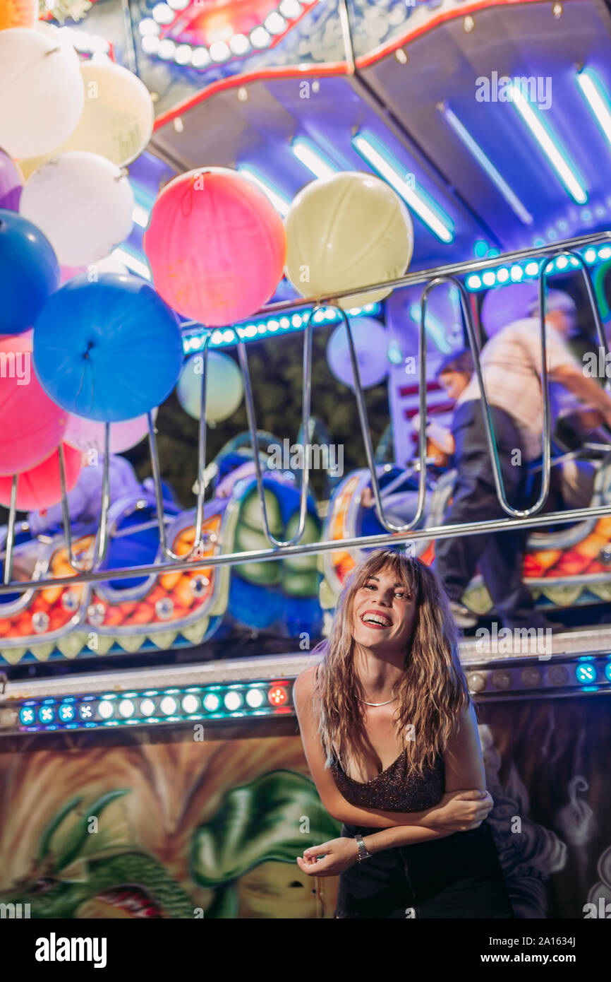 Funfair at night hi-res stock photography and images - Alamy