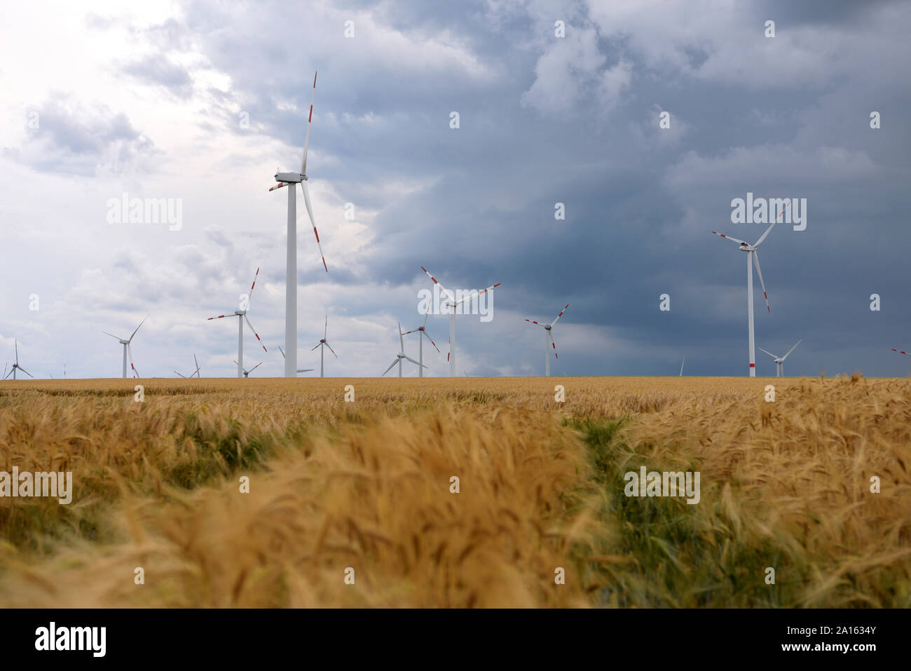 Onshore wind park, Germany Stock Photo - Alamy