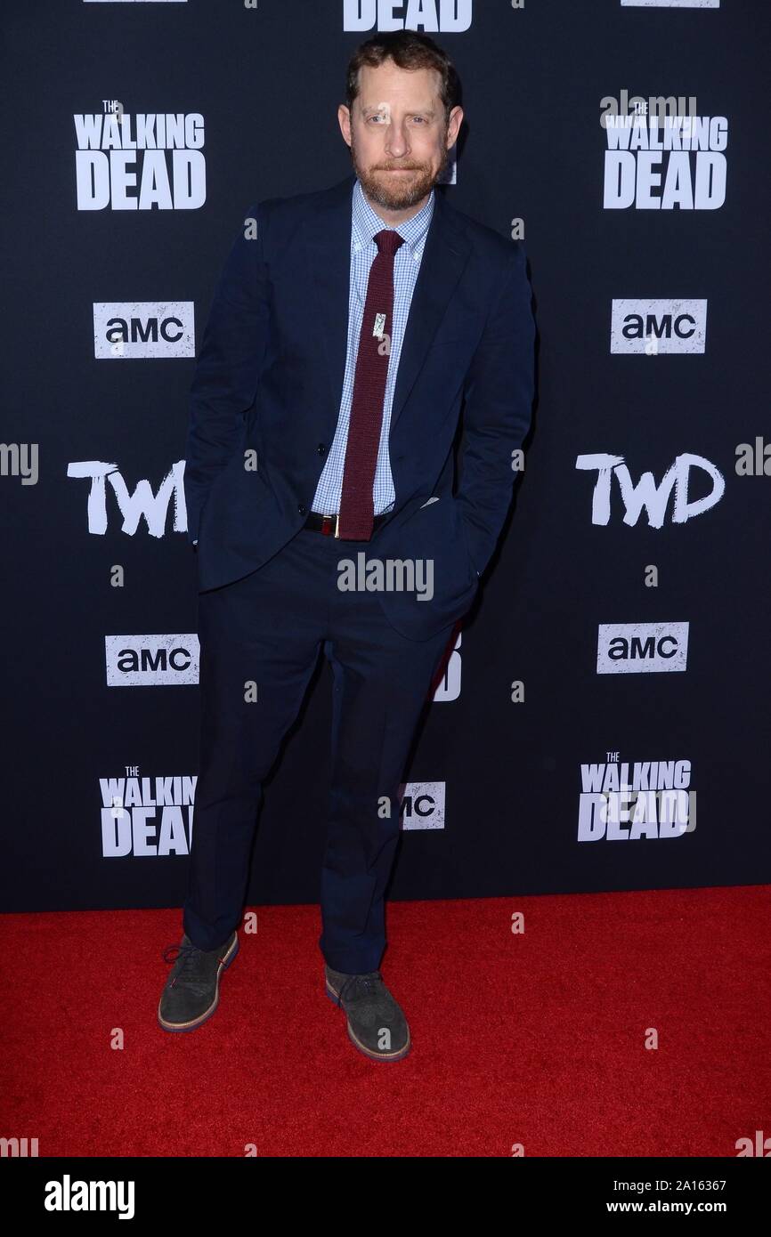 Scott M. Gimple at arrivals for THE WALKING DEAD Season 10 Premiere ...