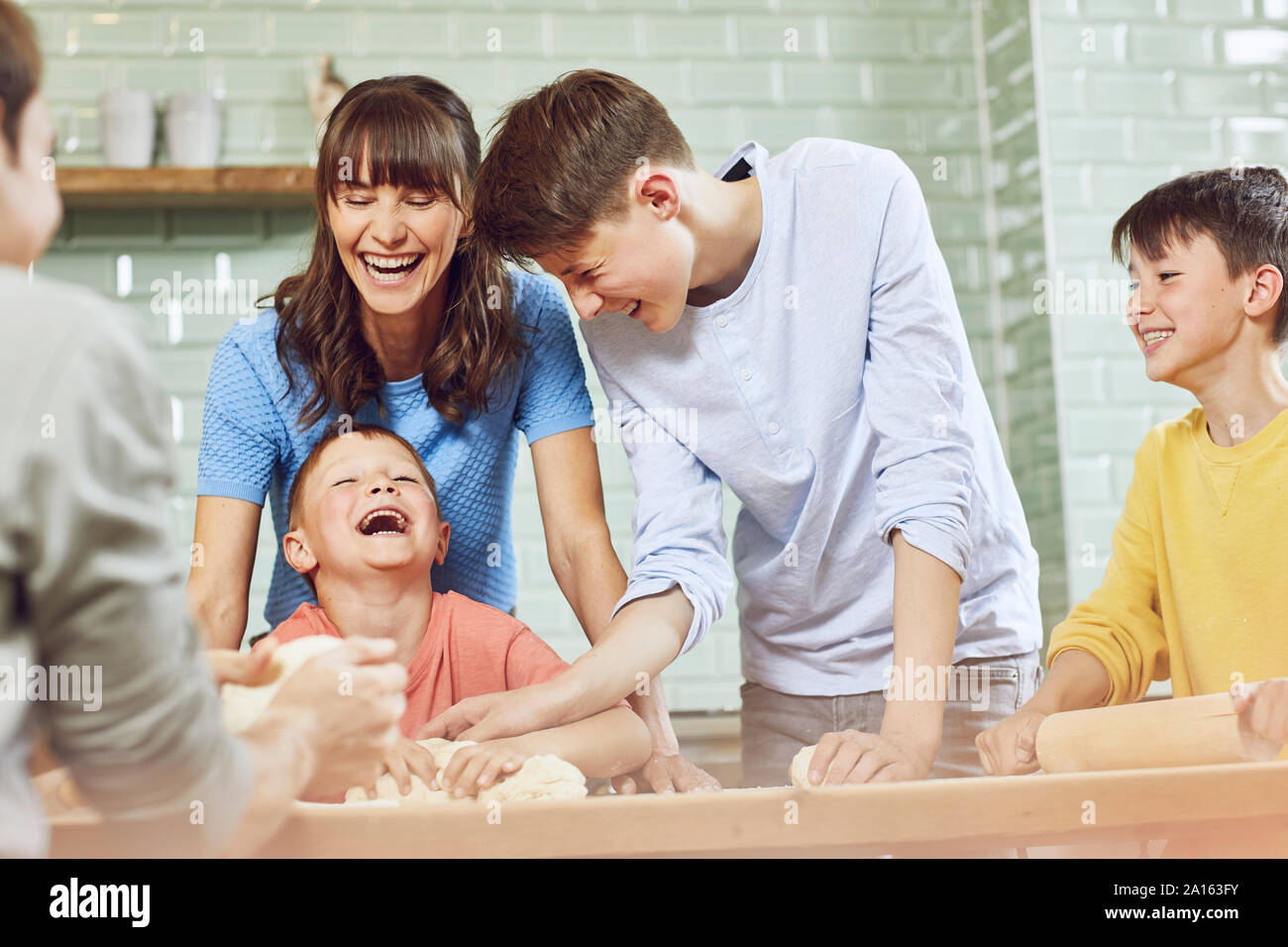 Mother sons home hi-res stock photography and images - Alamy